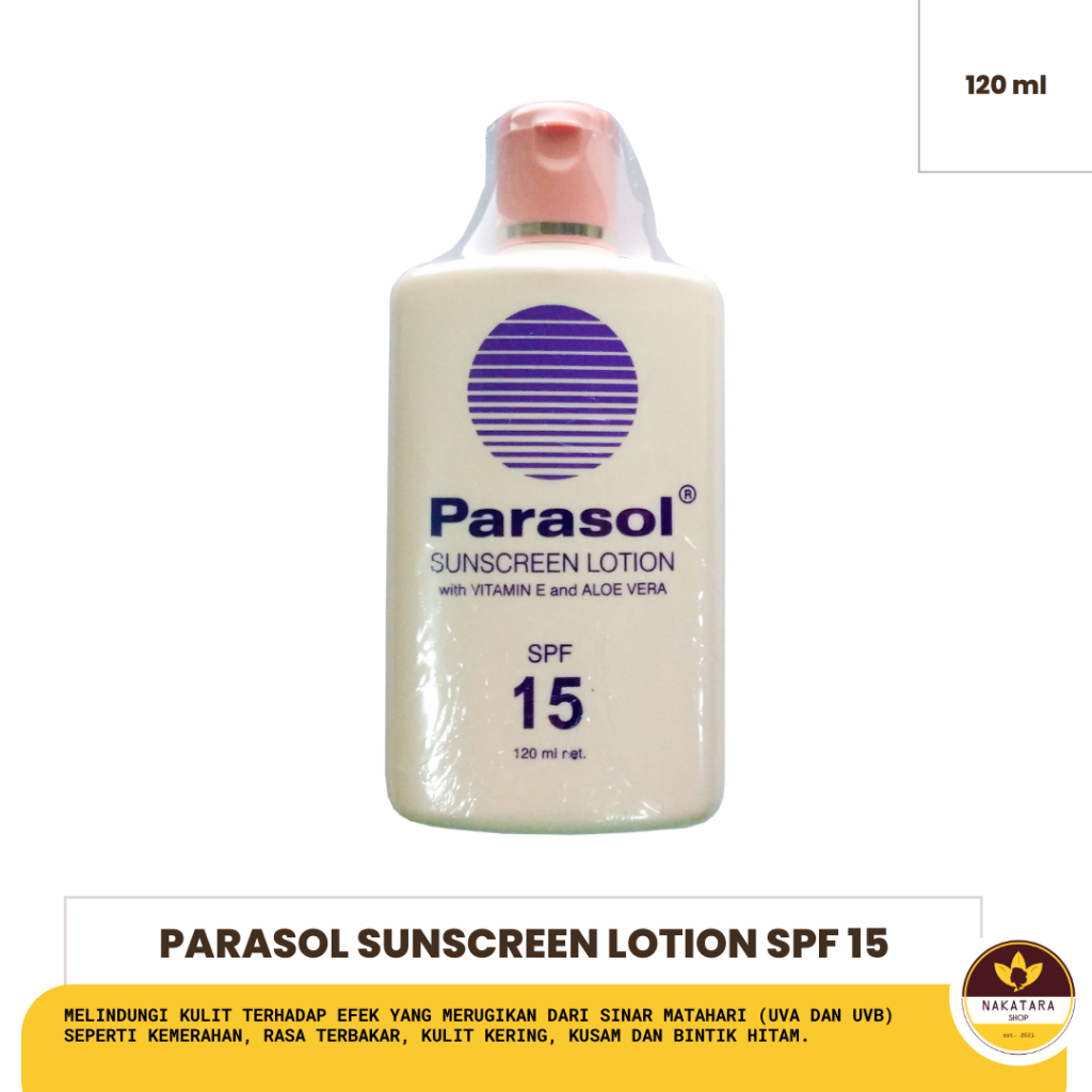 Jual PARASOL SUNSCREEN LOTION SPF 15 UKURAN 120 ml | Shopee Indonesia