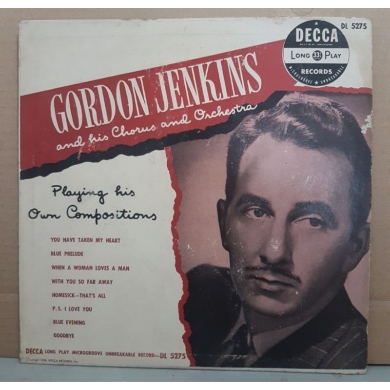 Jual Vinyl Piringan Hitam 10" Gordon Jenkins-Playing His Own Compositions | Shopee Indonesia