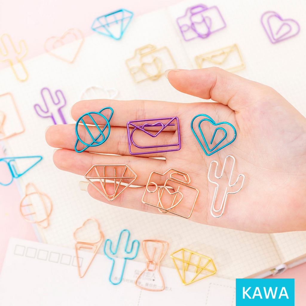 Jual KAWA Paper Clip Isi 10 Pcs Klip Kertas Bermotif Planet Ice Cream ...