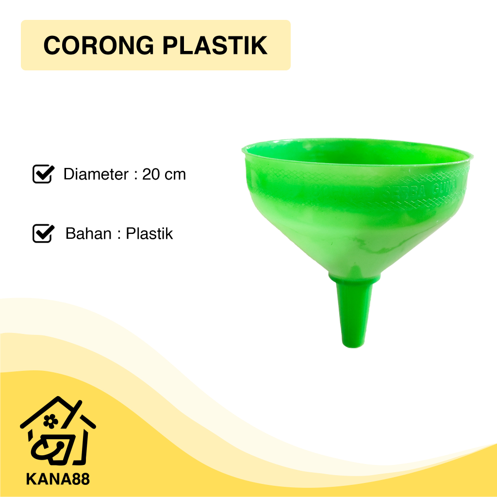 Jual Corong Plastik 20 cm Winka Star Corong Air Besar | Shopee Indonesia