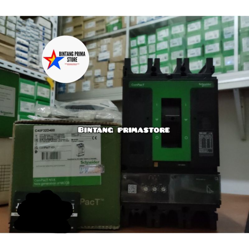 Jual Schneider MCCB NSX400F 3P 400A 36KA C40F32D400 NEW Schneider ...