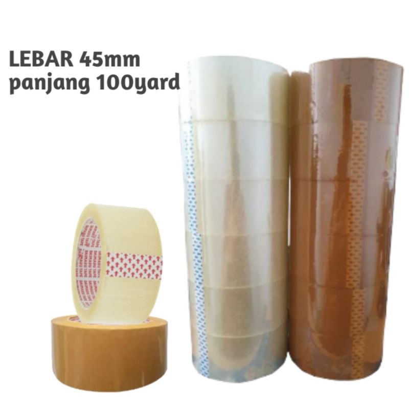 Jual LAKBAN 45 X 100 YARD TEBAL DAN KUAT BENING DAN COKLAT SOLATAPE ...