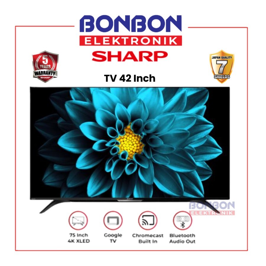 Jual Sharp LED Android TV 42 inch 4T-C42DK1I / 4TC42DK1I 4K Resolution | Shopee Indonesia