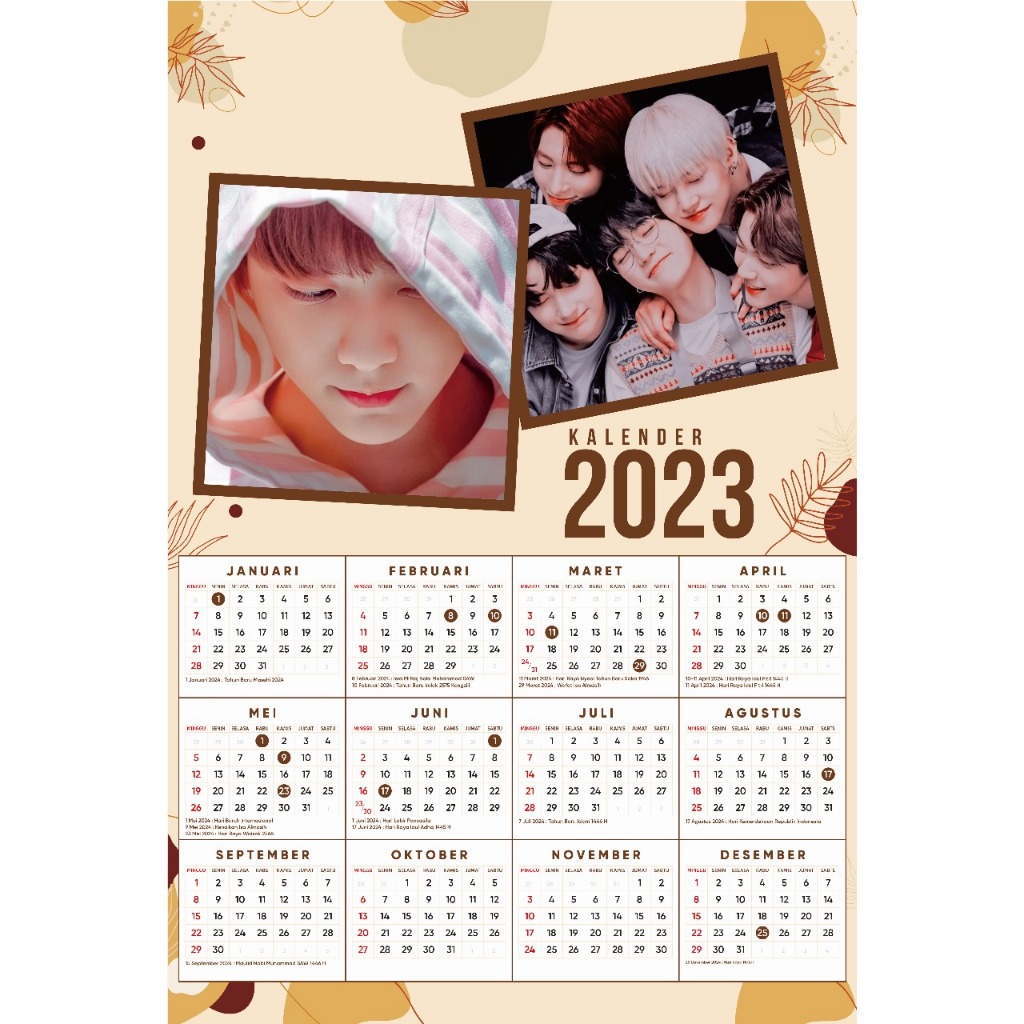 Jual Kalender Dinding 2024 | Kalender Custom Foto | KALENDER GANTUNG ...