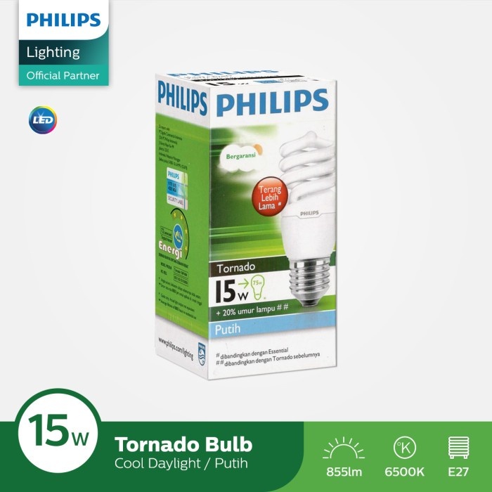 Jual Lampu Philips TORNADO 15W 15 Watt | Shopee Indonesia