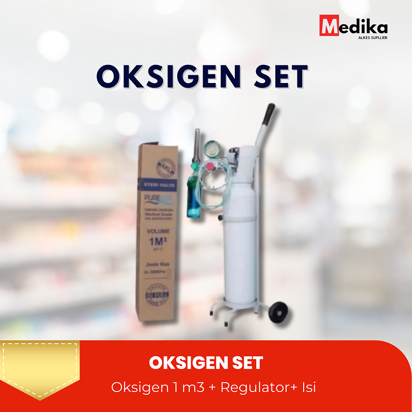 Jual Tabung Oksigen 1m3 lengkap siap pakai | Shopee Indonesia