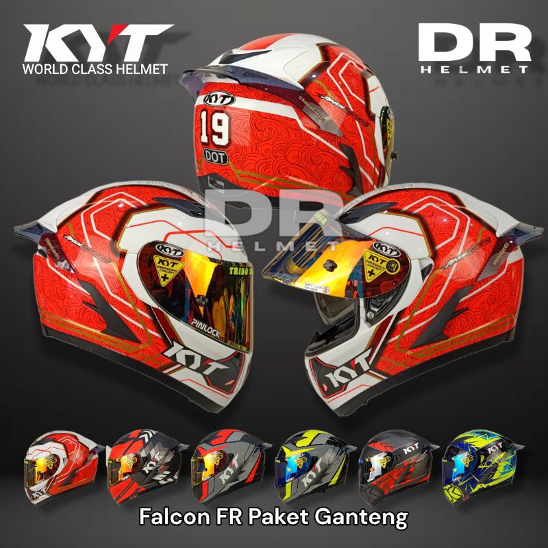 Jual HELM KYT Vendetta Falcon FR Paket Ganteng Original | Shopee Indonesia