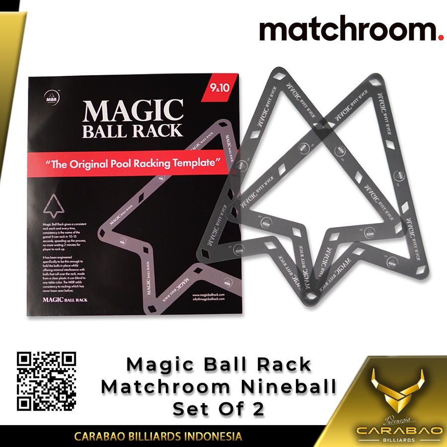 Jual Magic Ball Rack Matchroom Nineball Official Rack 10 Ball | Shopee ...
