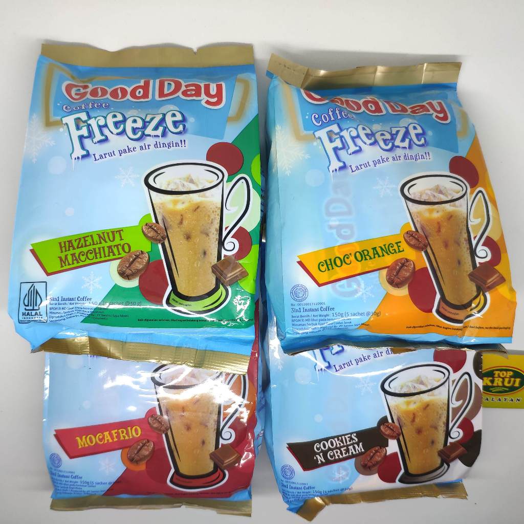 Jual GOOD DAY Coffee Freeze 1 Pack (5 x 30 gr) | Shopee Indonesia
