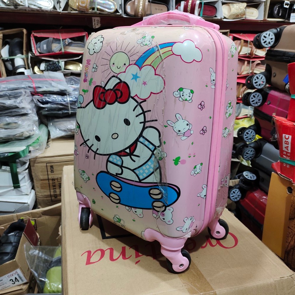 Jual Koper Fiber Karakter Animasi 16 inch Bisa masuk Kabin | Shopee ...
