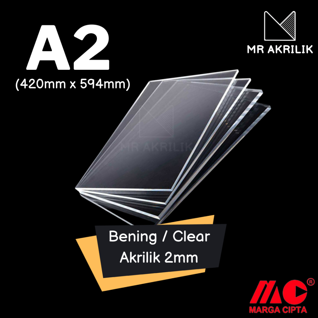 Jual Akrilik MC bening A2 Tebal 2mm | Shopee Indonesia