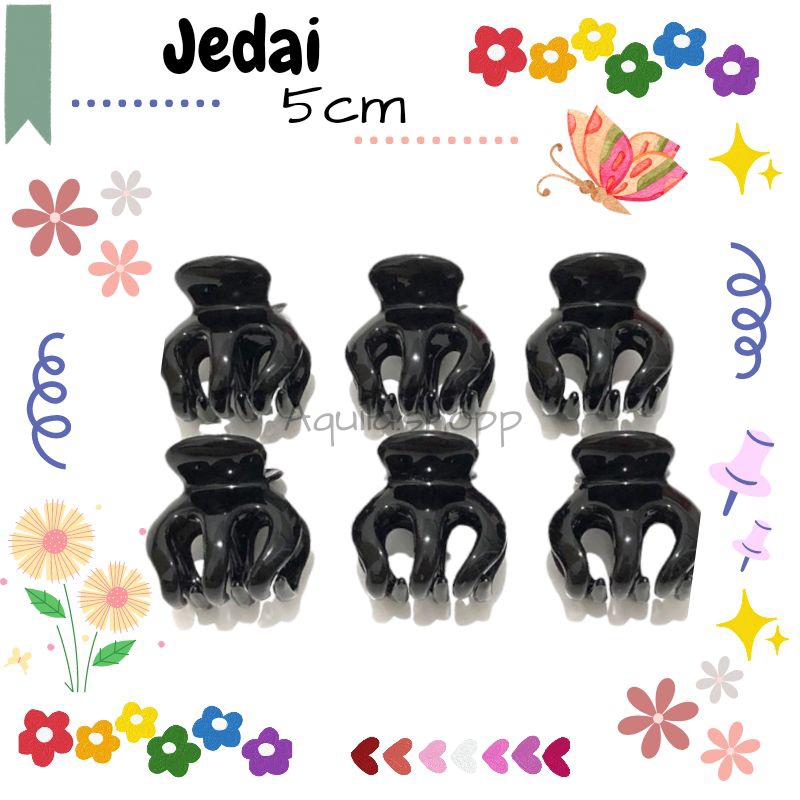 Jual JEDAI JEPITAN RAMBUT 5CM Glossy / Jepitan Rambut TEBAL / JEDAI ...