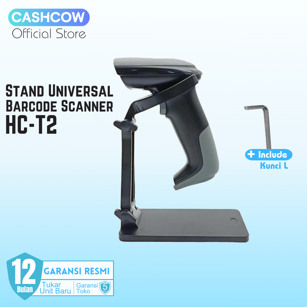 Jual Barcode Scanner Stand Docking Dudukan Universal Cashcow HCT2 ...