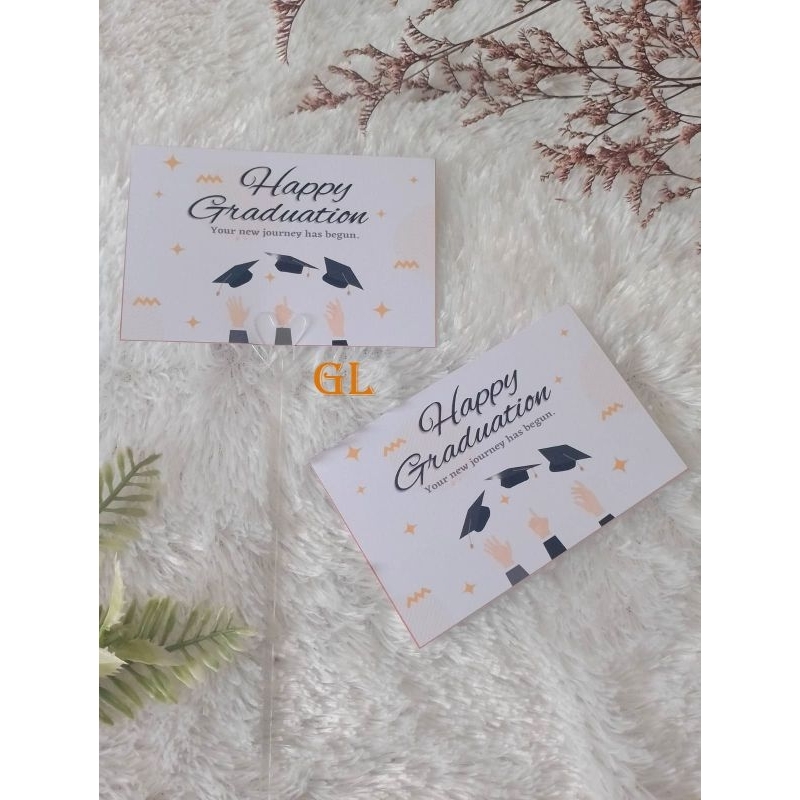 Jual Graduation Card/Kartu Ucapan Wisuda/Greeting Card Aestetik Harga 1 ...