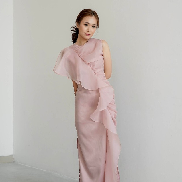 Jual CLEYA DRESS in dusty pink - dress pesta / gaun pernikahan / dress ...