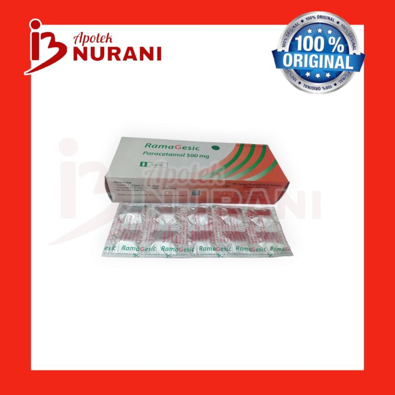 Jual RAMAGESIC TABLET PERBOK ISI 10 STP OBAT UNTUK DEMAM, NYERI DAN ...