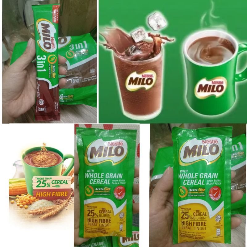 Jual Milo 3 In 1 Activ Go 33g~Milo Cereal 36g Product Malaysia | Shopee ...
