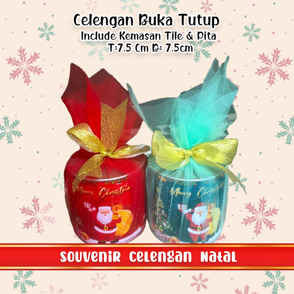 Jual Celengan unik motif natal | celengan target | kemasan tile ...