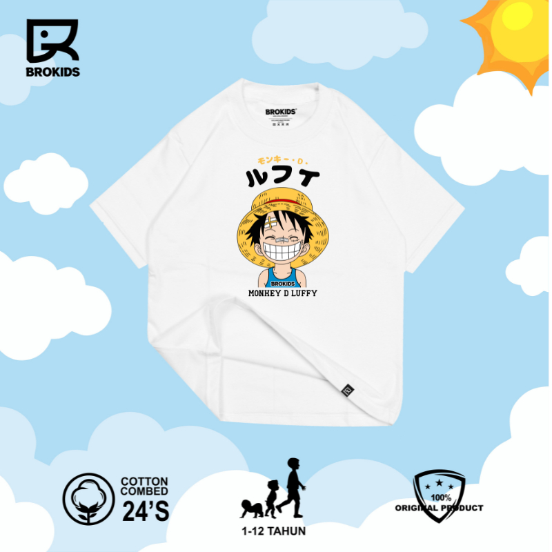 Jual BROKIDS - Kaos Anak Cotton Combed 24s 1-12 Tahun Unisex - One ...