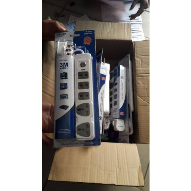 Jual papan colokan listrik socket visalux stopkontak multifungsi ...