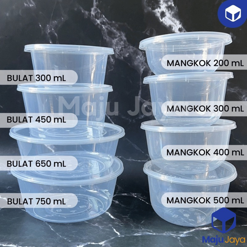 Jual Maju Jaya - [MIN ORDER 10 PCS] Thinwall Mangkok Bulat ( Round ) dan Thinwall Mangkok ( Bowl ...