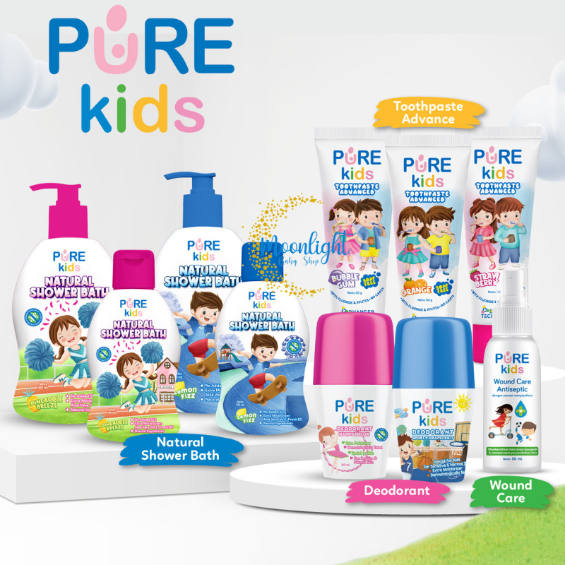 Jual PURE BABY KIDS Natural Shower Bath Sabun Mandi Anak 100ml 300ml ...