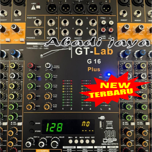 Jual mixer gt lab g16 gt lab g 16 16 channel original NEW COMPRESSOR | Shopee Indonesia