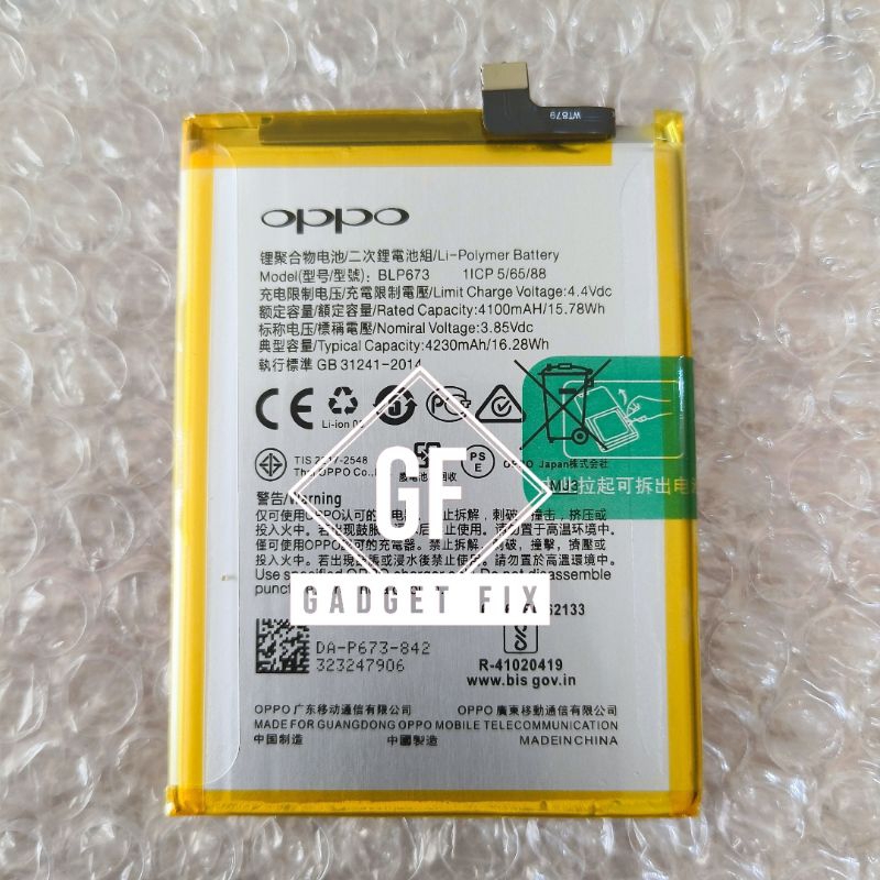 Jual Baterai Batre BLP673 Original Oppo A7 CPH1901 CPH1903 CPH1905 ...
