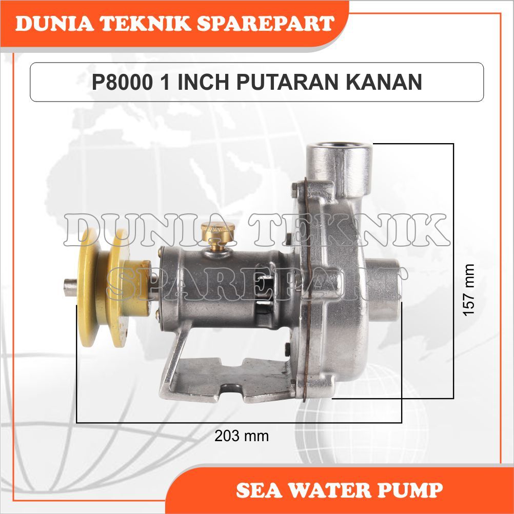Jual P8000 1" RH SEA WATER PUMP / POMPA AIR LAUT / POMPA KEONG / POMPA ...