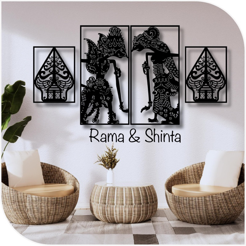 Jual WALL DECOR 3D WAYANG 4 PANEL (1 set) / TEMA JAWA | Shopee Indonesia