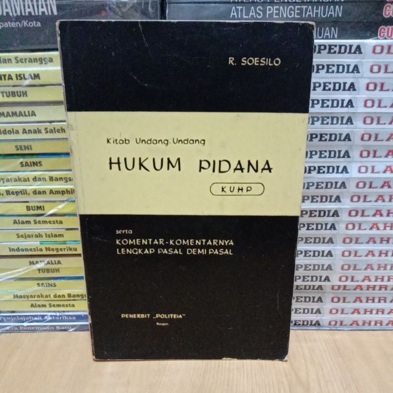Jual Buku Original Kitab Undang-undang HUKUM PIDANA KUHP Serta KOMENTAR ...