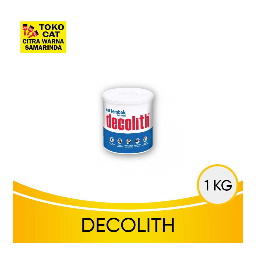 Jual Cat Tembok Interior Decolith 1 Kg | Shopee Indonesia
