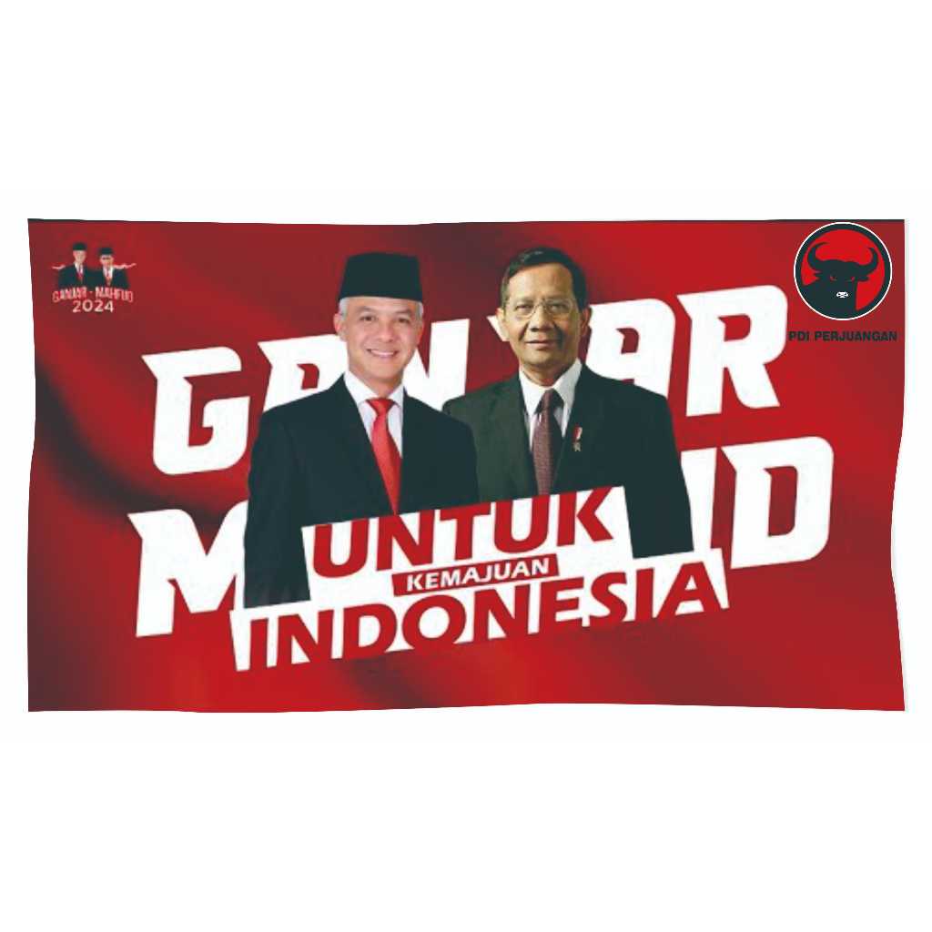 Jual Bendera partai capres dan cawapres 2024 / bisa reques gambar atau ...