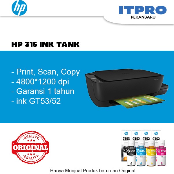 Jual FREE TUMBLER LOCK&LOCK HP 319 INK TANK PRINTER PRINT SCAN COPY A4 ...