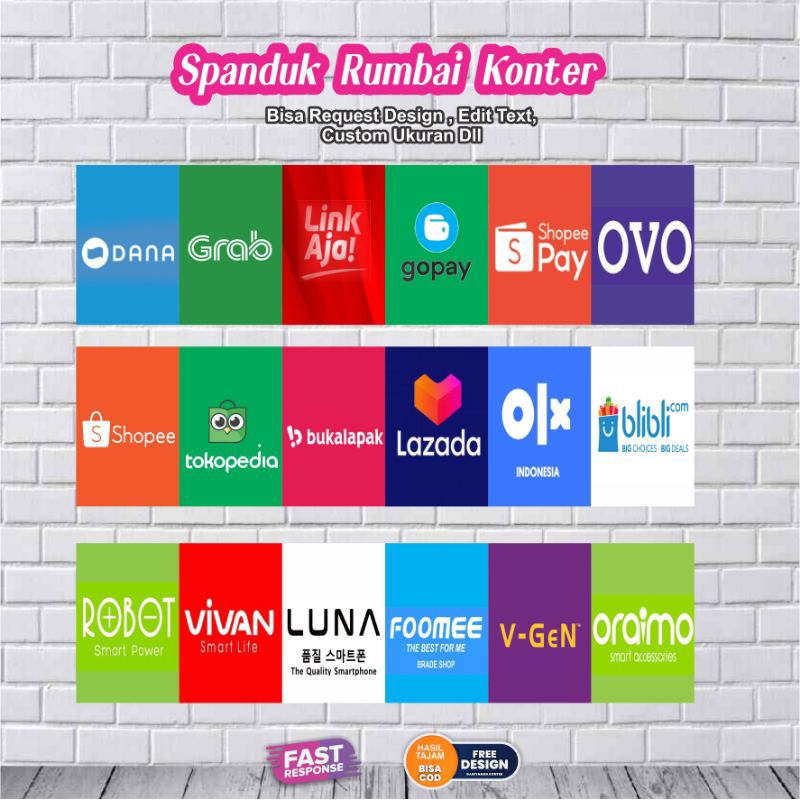 Jual Spanduk Renda konter landscape custom | Shopee Indonesia