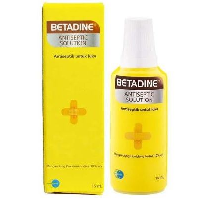 Jual Obat Merah Luka Antiseptik BETADINE SOLUTION 15 ml | Shopee Indonesia