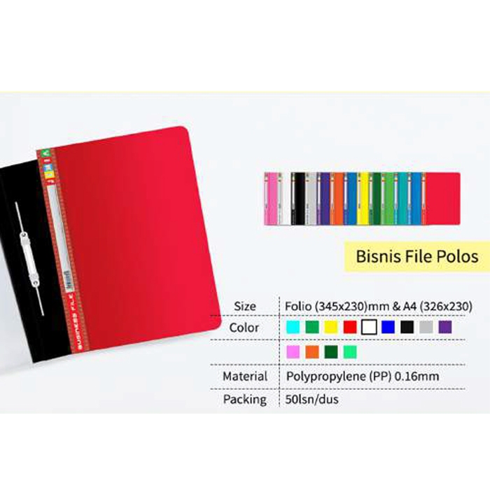 Jual 1 Lusin Map Tulang Plastik Bisa Mix Warna/ Map Bisnisfile Plastik ...