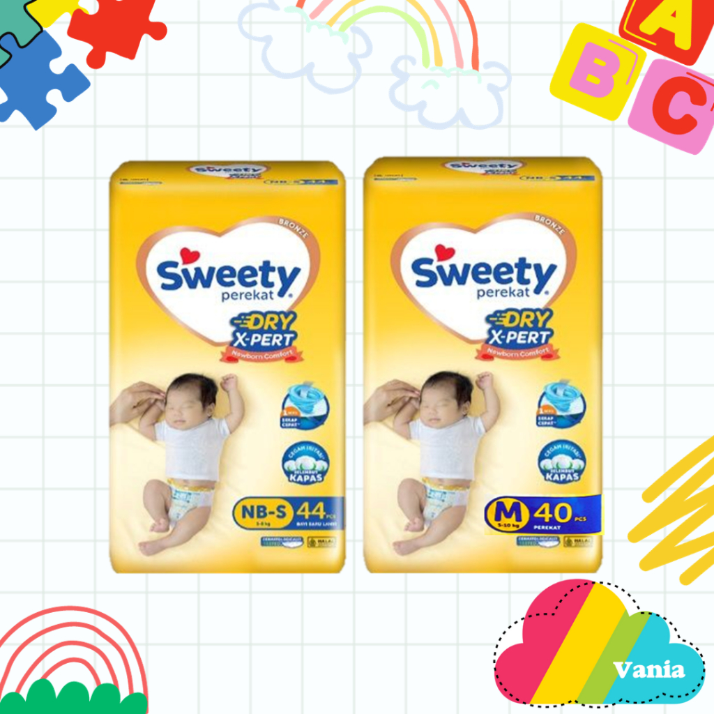 Jual Sweety bronze dry x-pert nb new born newborn perekat 44 Bronze ...