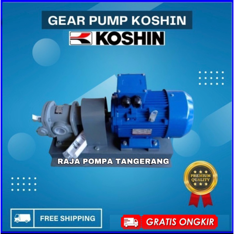 Jual Pompa Gear Pump Koshin GL 25-5 1.5Kw 2HP 220V Rpm 14500 Oli Minyak ...