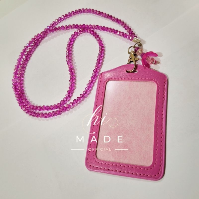 Jual Lanyard crystal name tag kristal tali gantung photocard holder id ...
