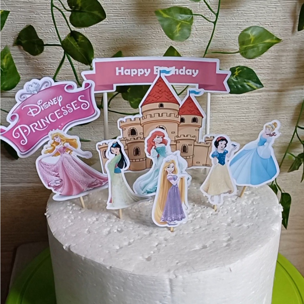 Jual Toper Princess Custom Nama untuk Hiasan Kue Ulang Tahun / Ultah ...