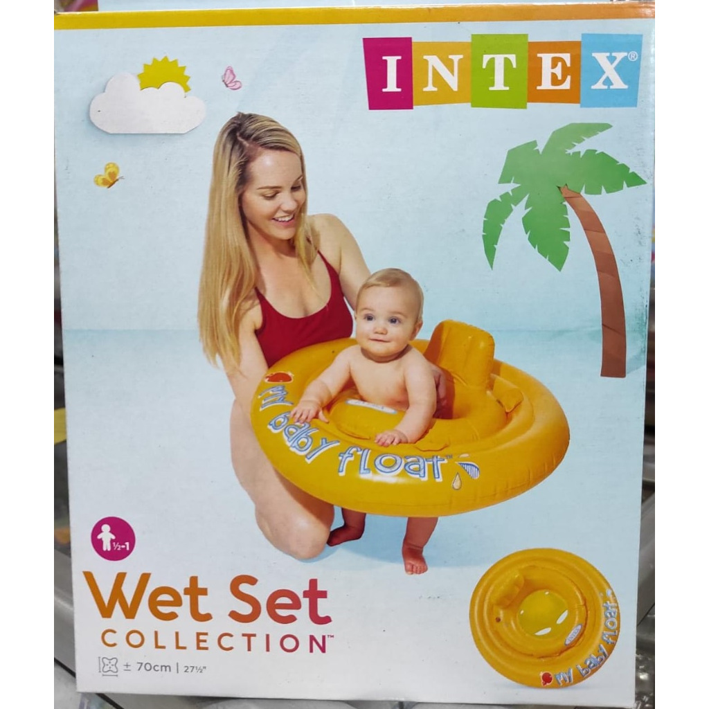 Jual Intex My Baby Float Double Ring 70cm Ban Renang Pelampung Balita ...