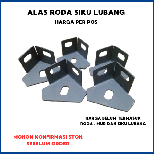 Jual Plat Siku Alas Roda untuk Siku Lubang, Kaki Besi, Besi Siku Rak ...