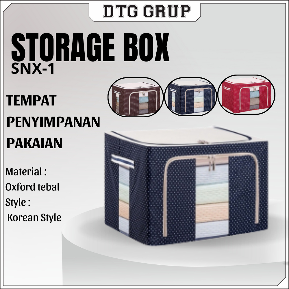 Jual Storage Box Tempat Penyimpanan Pakaian / Baju Multifungsi Storage ...
