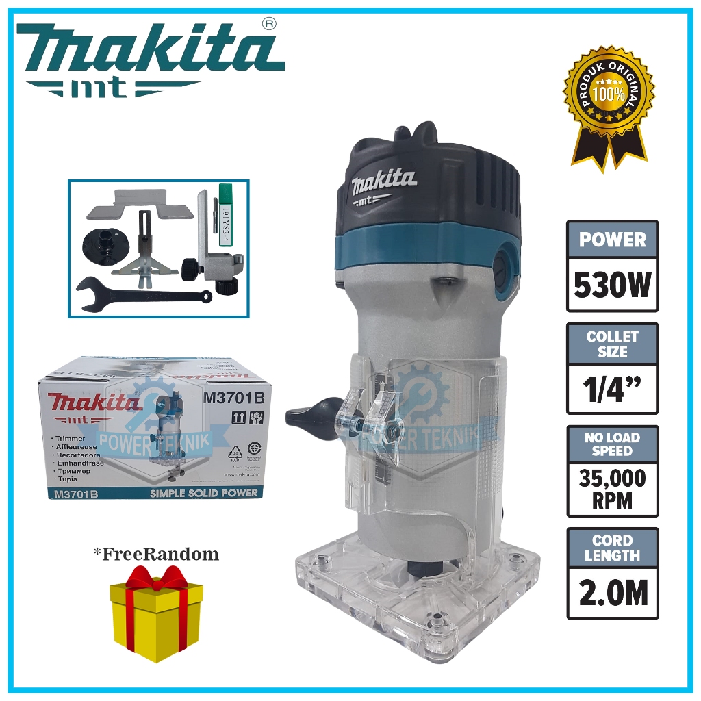 Jual Mesin Profil Kayu MAKITA M3701B Router Wood Trimmer Propil Mesin ...