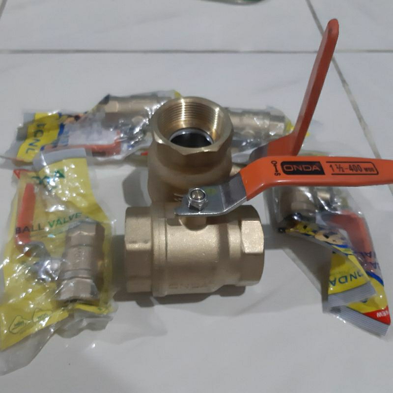 Jual Ball Valve Kuningan 3" Inch ONDA / Ballvalve Onda Stop Kran ...