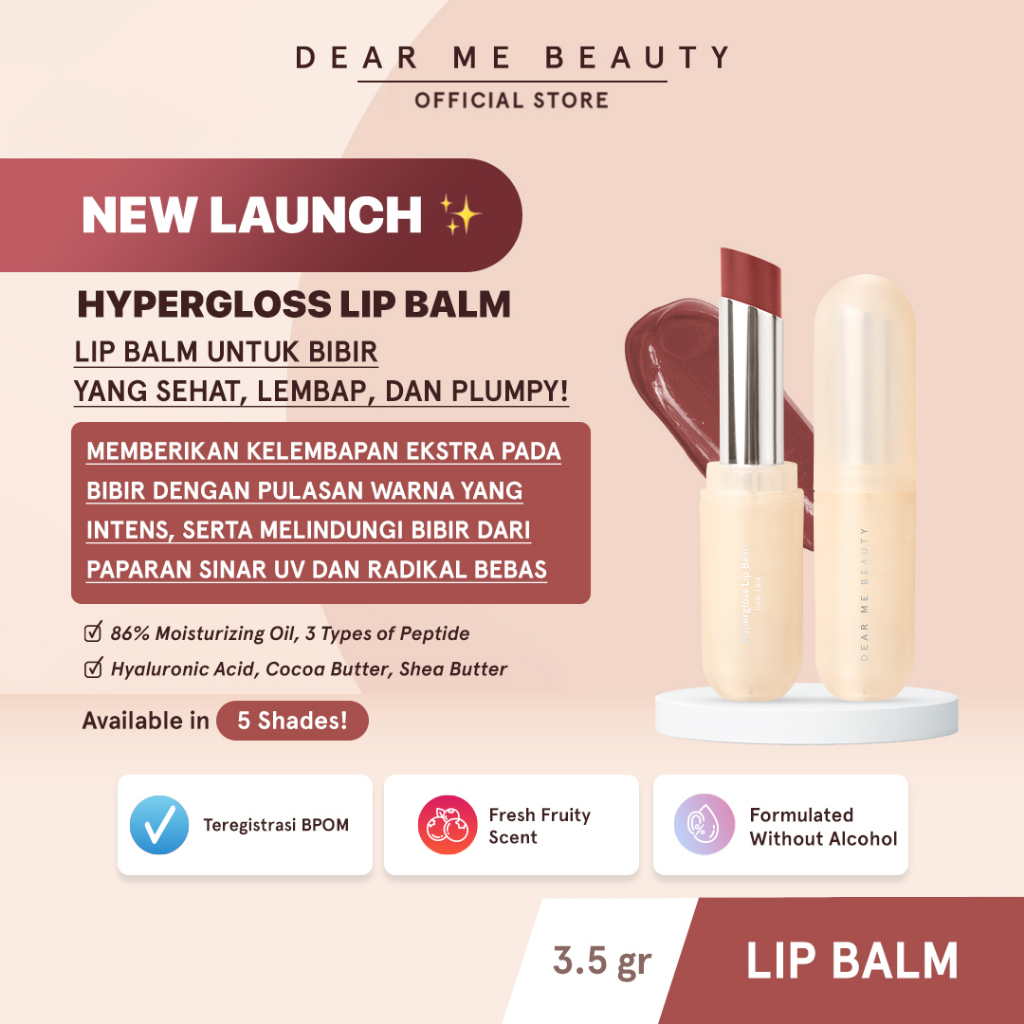 Jual Dear Me Beauty Hypergloss Lip Balm (Dear LIA) | Shopee Indonesia