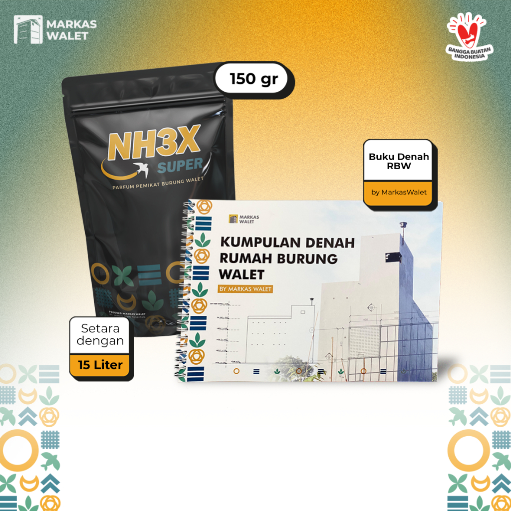 Jual Aroma Pemikat Walet NH3X Super - 150 gr untuk 15 liter BONUS Buku ...