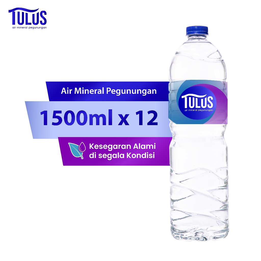 Jual TULUS Mineral Water 1500 ml x 12 botol (3 DUS) - Air Mineral pegunungan | Shopee Indonesia