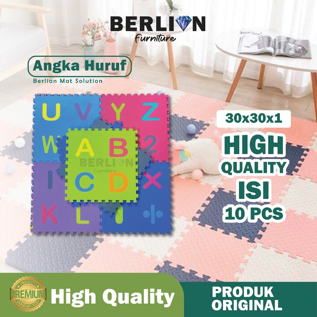 Jual Matras Puzzle NEW ANGKA HURUF 30 x 30 Tbl 1 Cm isi 10 Pcs / Alas ...